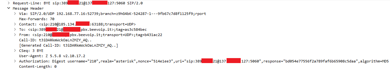 SIP: il metodo BYE - Blog Beevoip